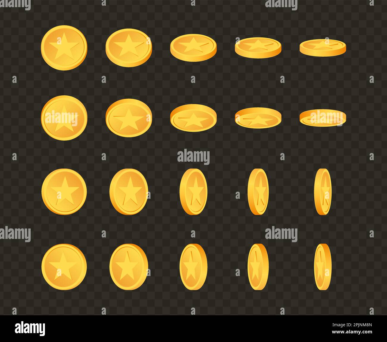 Golden star rotate animation hi-res stock photography and images - Alamy