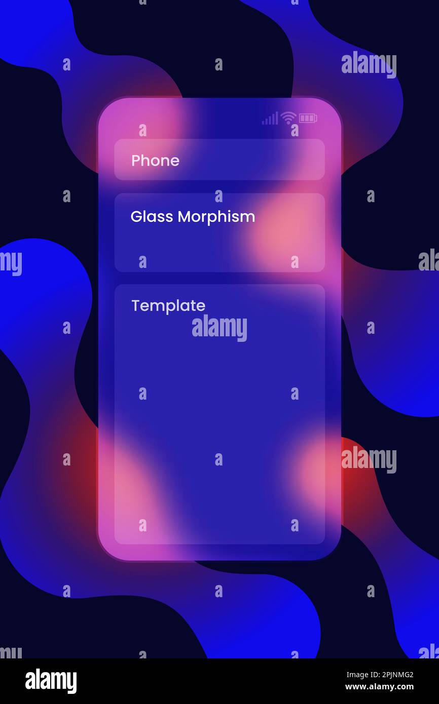 Transparent mobile phone template. Mobile phone template, interface ui ...