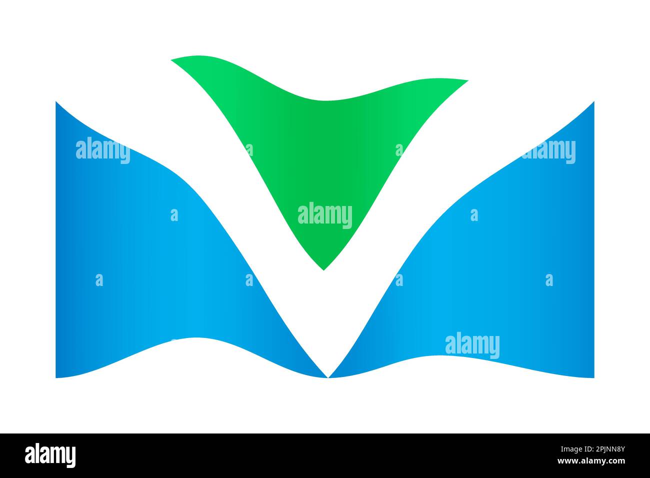 Vegan community flag. Vegan flag fluttering. Vector illustration Stock ...