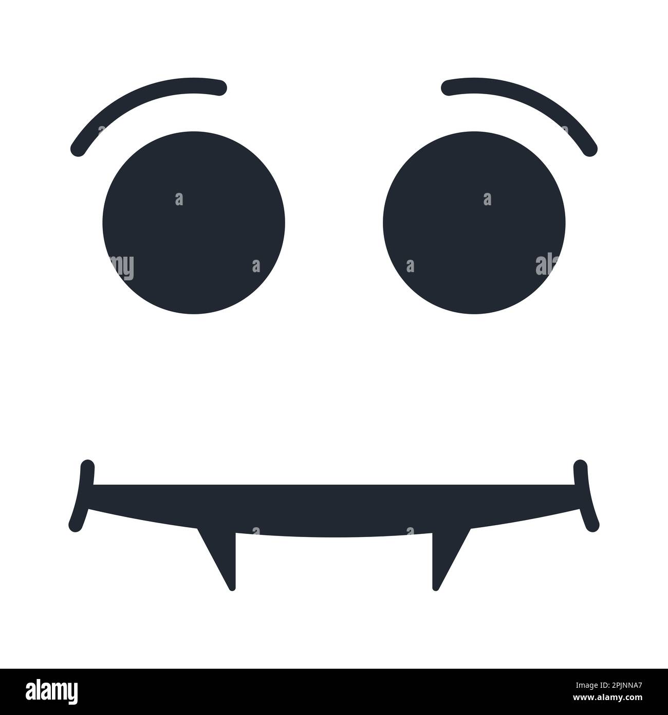 Halloween monster face. Halloween sticker. Monster face like halloween ...