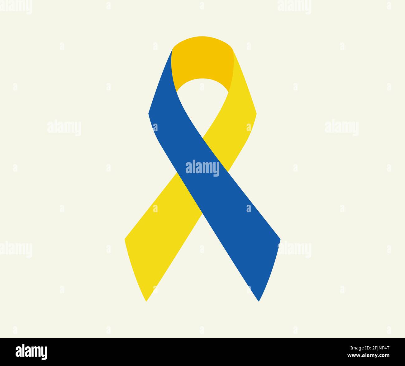 Yellow-blue stripe. Ukrainian ribbon. Stand with Ukraine ribbon ...
