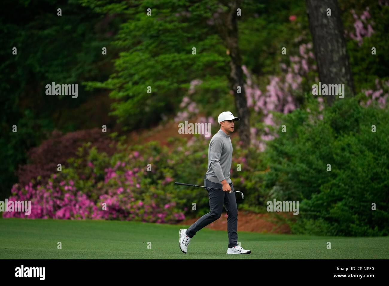 Cameron Champ walks in the 13th fairway during a practice for the ...
