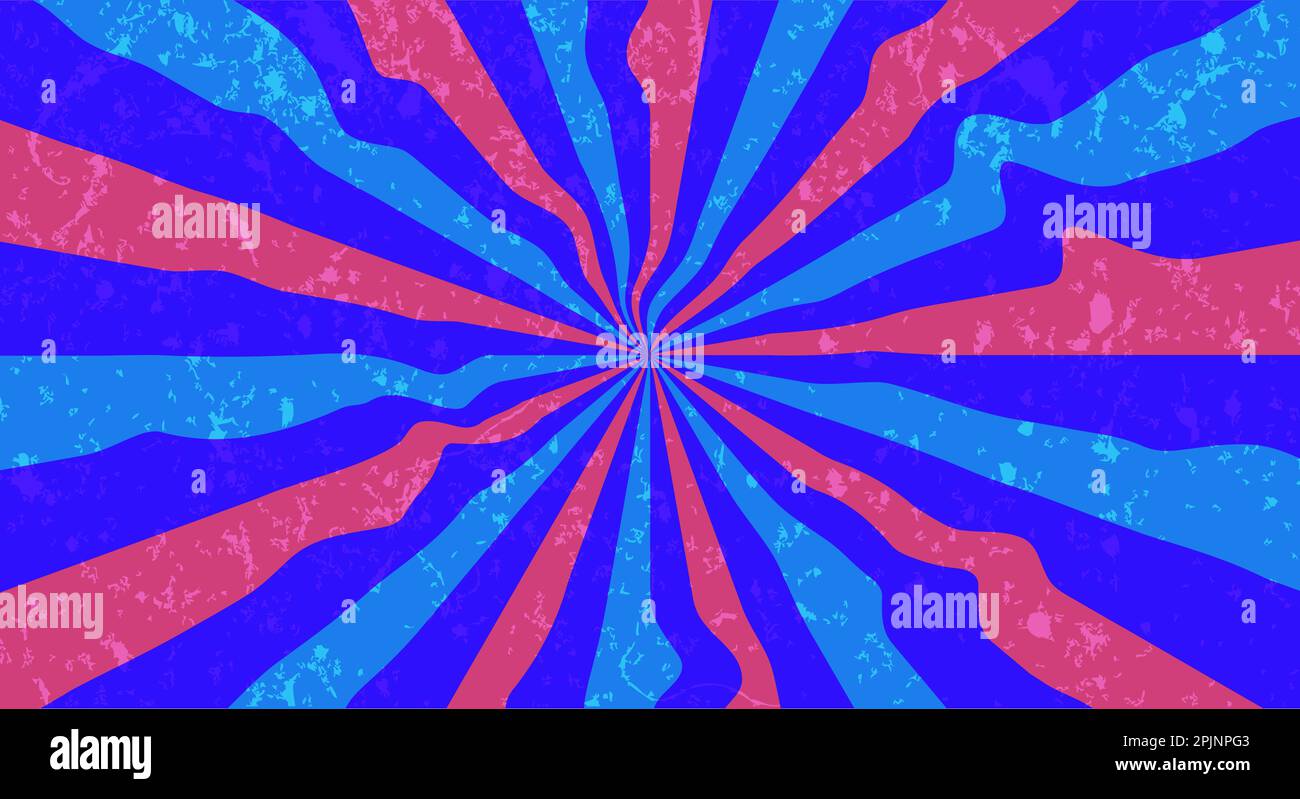 Retro background with rays or stripes in the center. Sunburst or sun ...