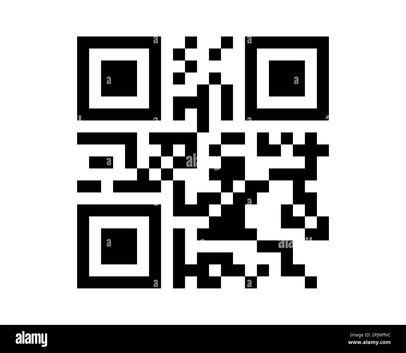 Qr Code Sample 2d Code Pattern On Isolated Background Vector