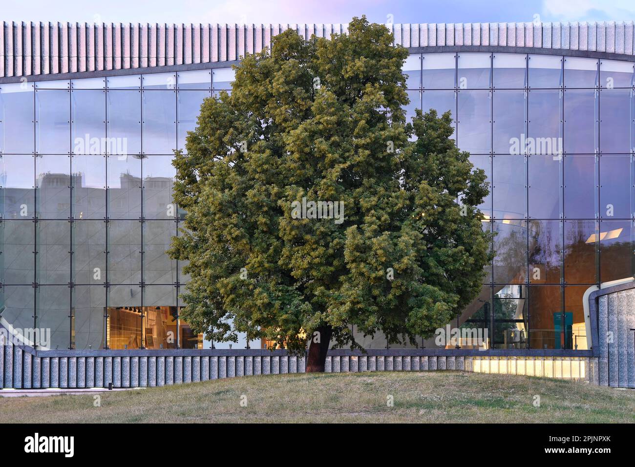 POLIN - Museum of the History of Polish Jews, modern building exterior ...