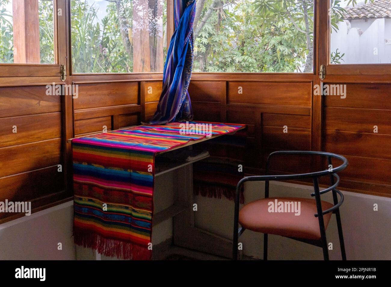 Workspace inside a country house Stock Photo - Alamy