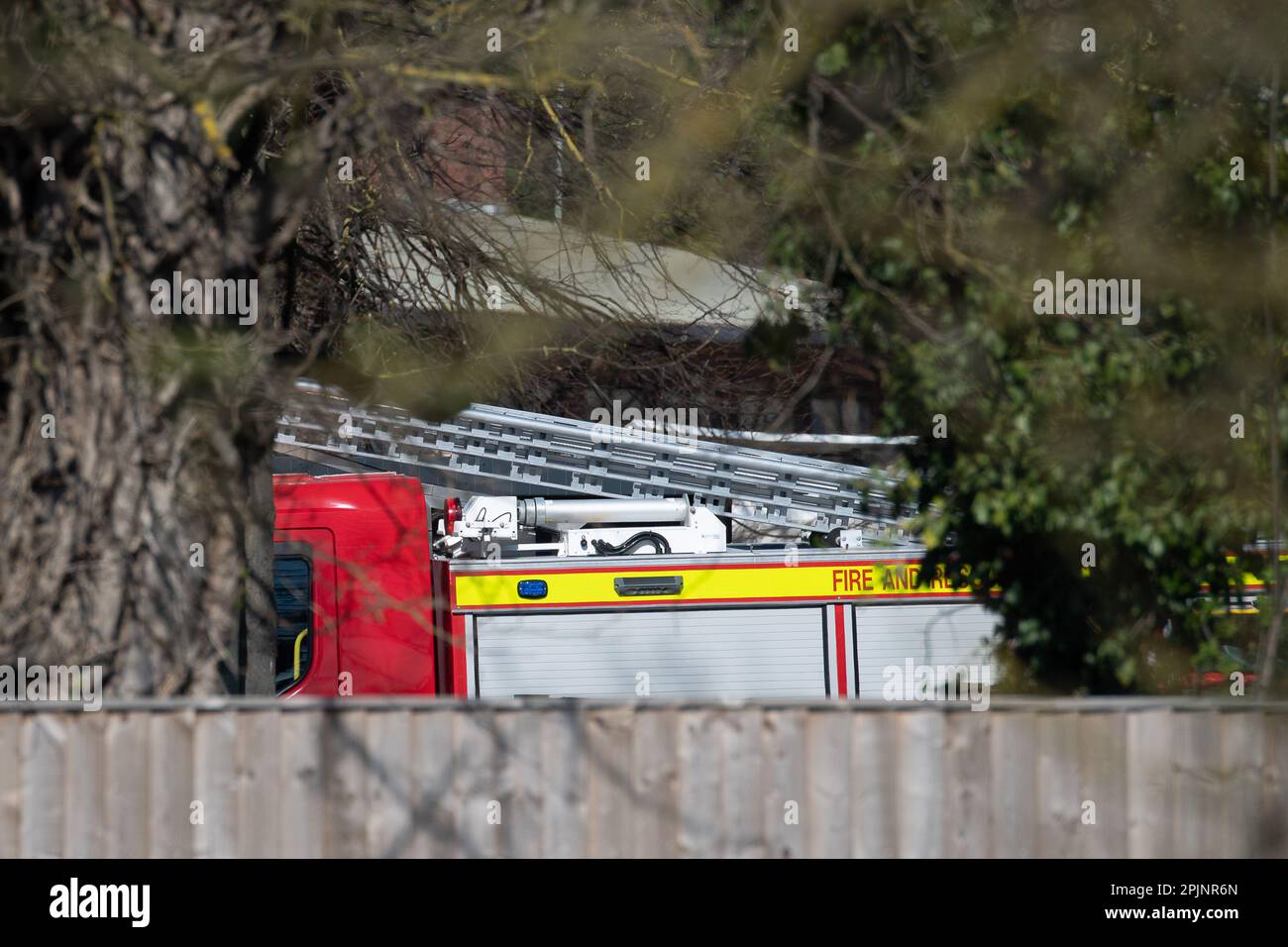 Windsor, UK. 3rd April, 2023. A fire broke out today in a building at ...