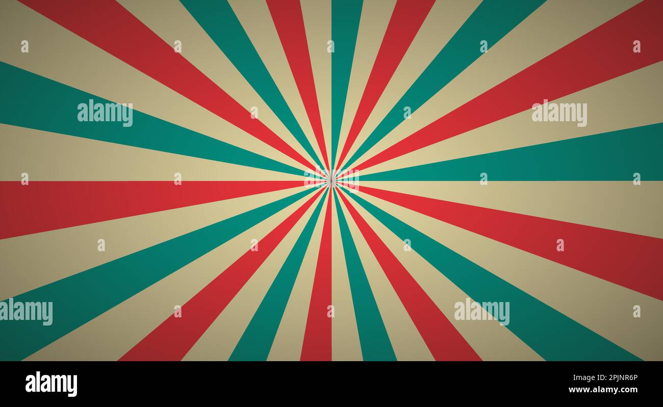 Retro background with rays or stripes in the center. Sunburst or sun ...