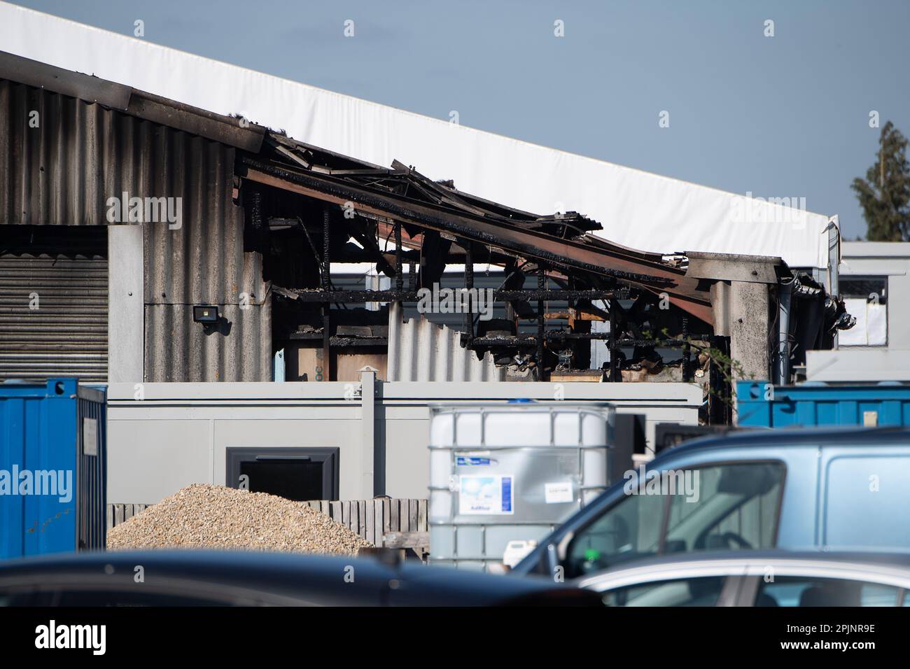 Windsor, UK. 3rd April, 2023. A fire broke out today in a building at ...