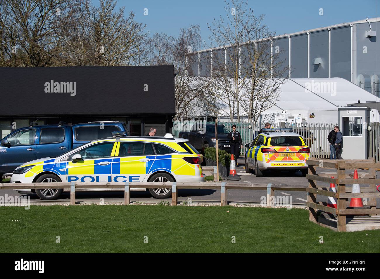 Windsor, UK. 3rd April, 2023. A fire broke out today in a building at ...