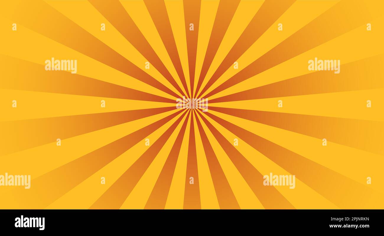 Retro background with rays or stripes in the center. Sunburst or sun ...