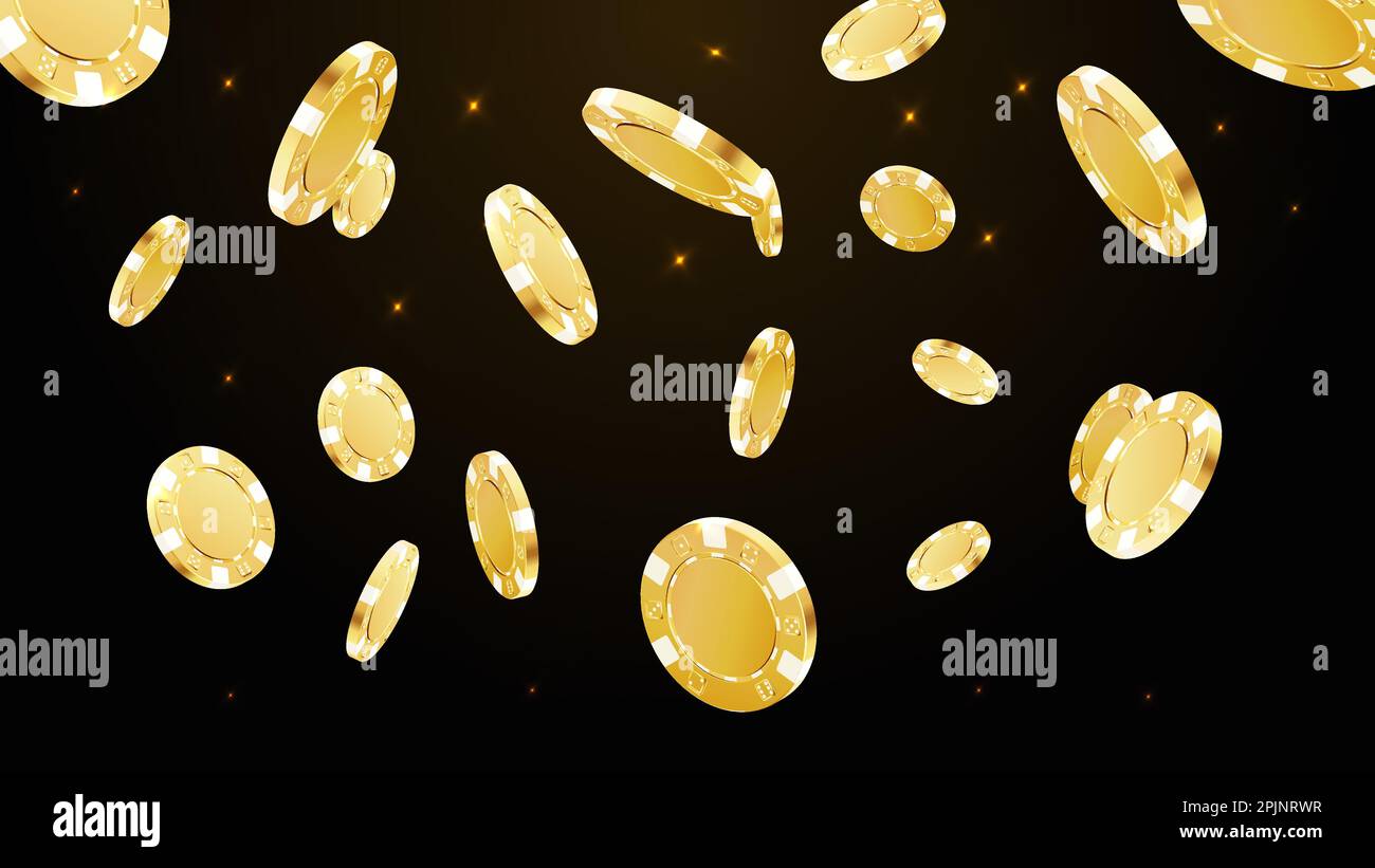 Vip poker chips flying or falling, or pouring. Gambling game, casino 3d ...