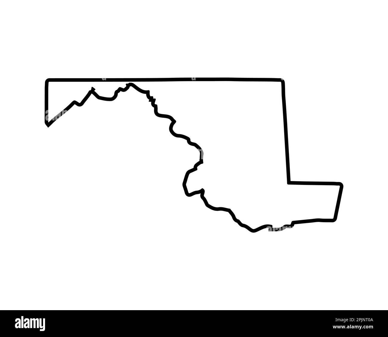 Maryland state map. US state map. Maryland outline symbol. Vector ... Maryland state map. US state map. Maryland outline symbol. Vector ...