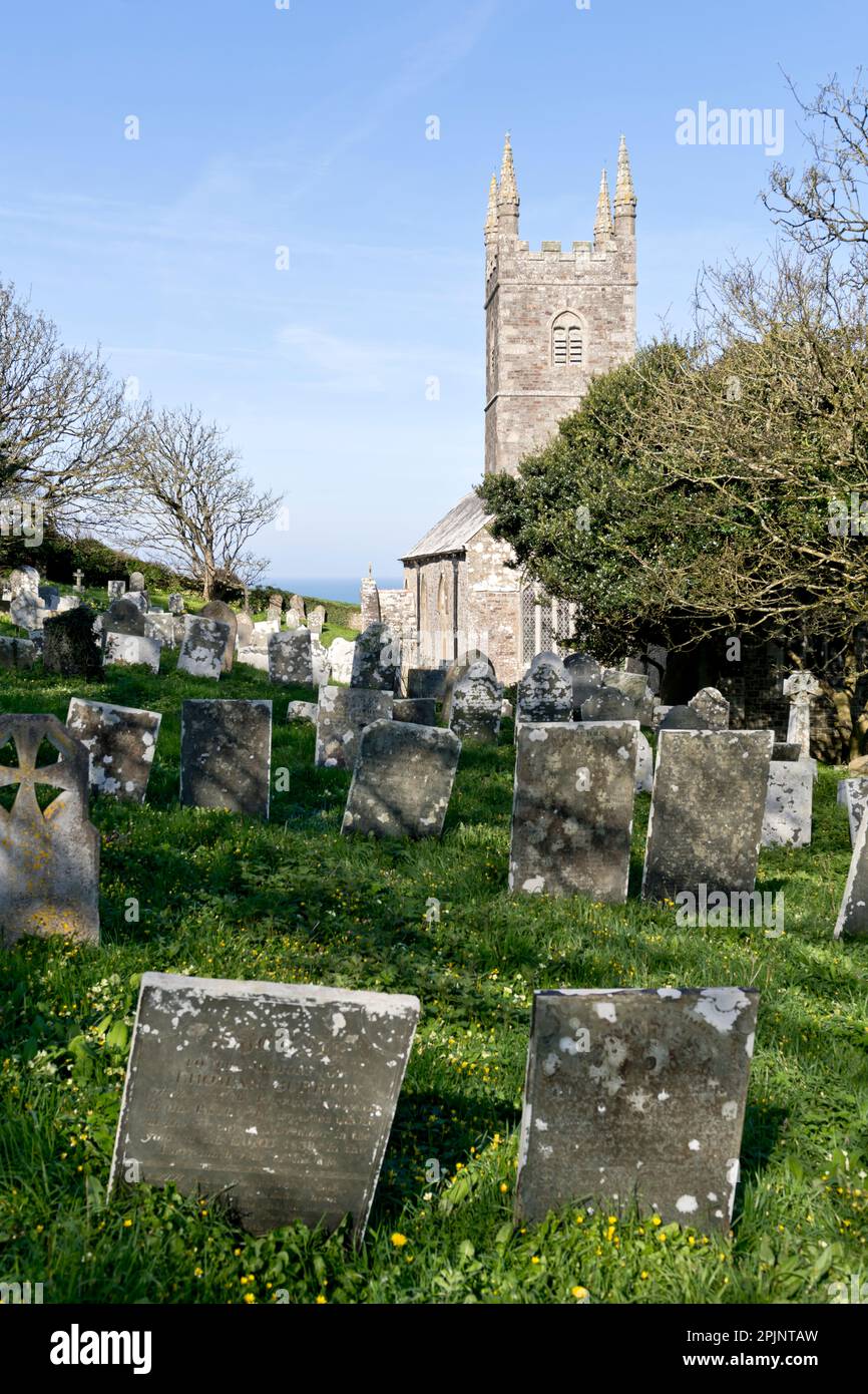 Morwenstow Church, Cornwall, England Stock Photo - Alamy