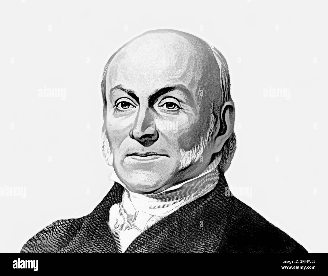 Portrait of John Quincy Adams, 1767-1848, 6th president of the United ...