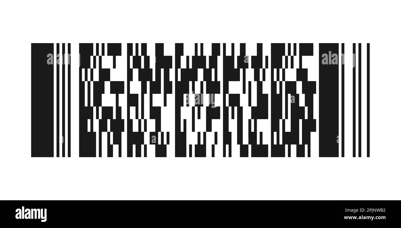 Stacked Linear Barcode Code Is Used In Transport Inventory Management Identification Cards
