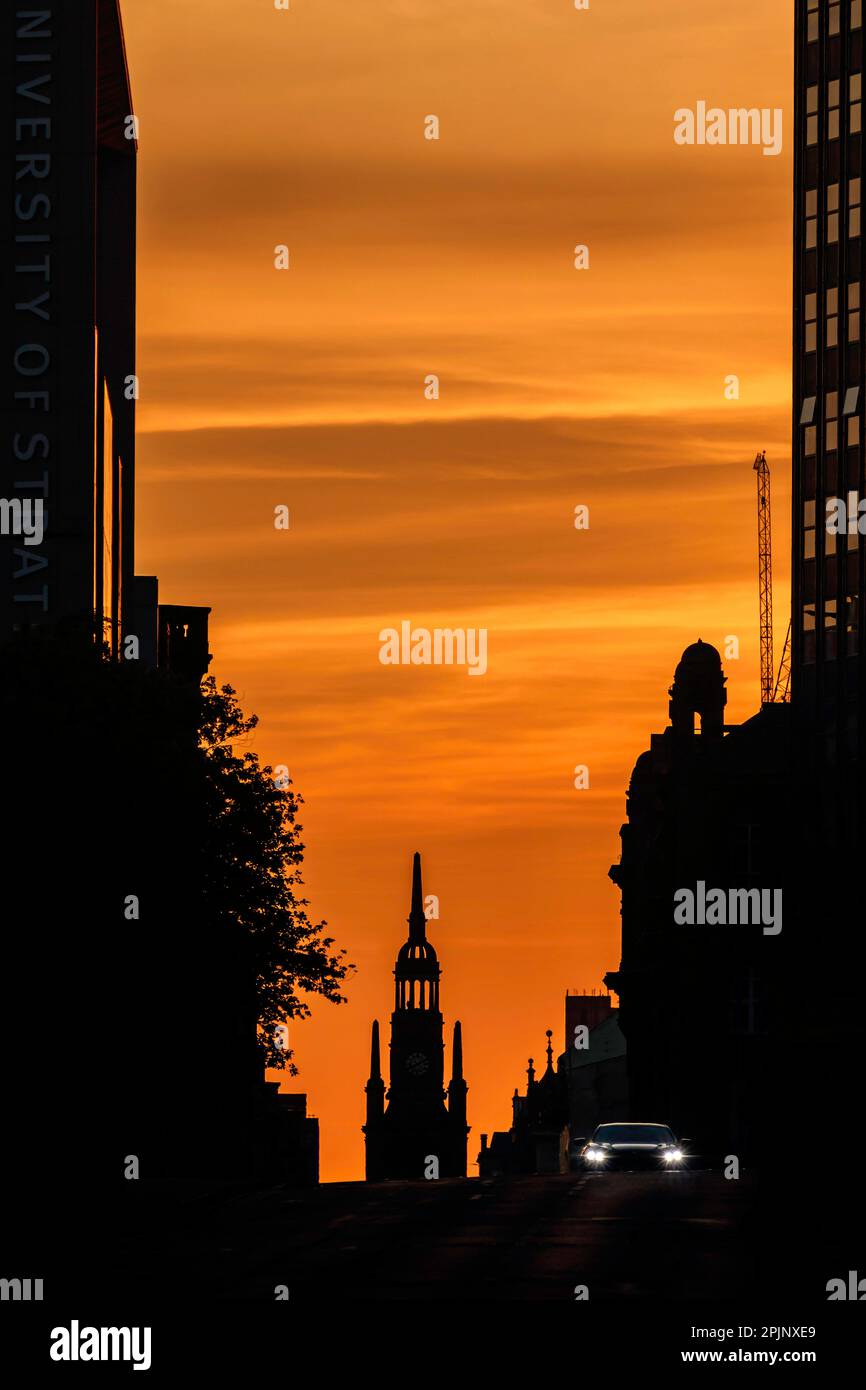 Glasgow sunset hi-res stock photography and images - Alamy