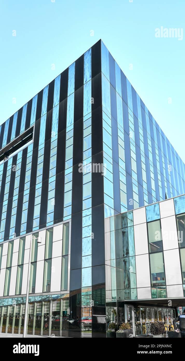 The Cube building, Council offices, Corby, England Stock Photo - Alamy