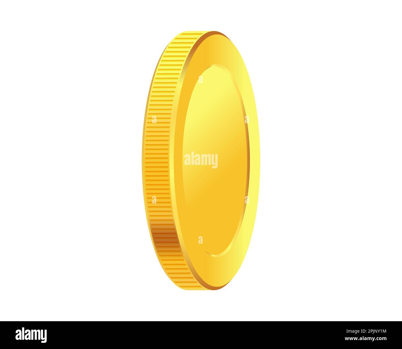 Rotating gold coin golden Cut Out Stock Images & Pictures - Alamy