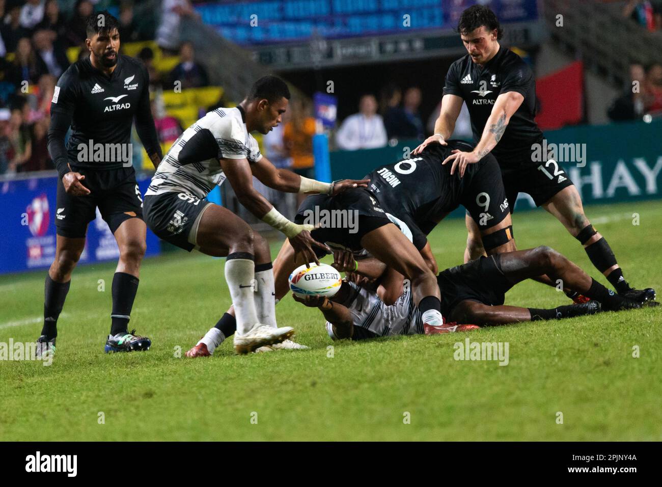Hong Kong, China. 02nd Apr, 2023. Pilipo Bukayaro (#9) of Team Fiji ...