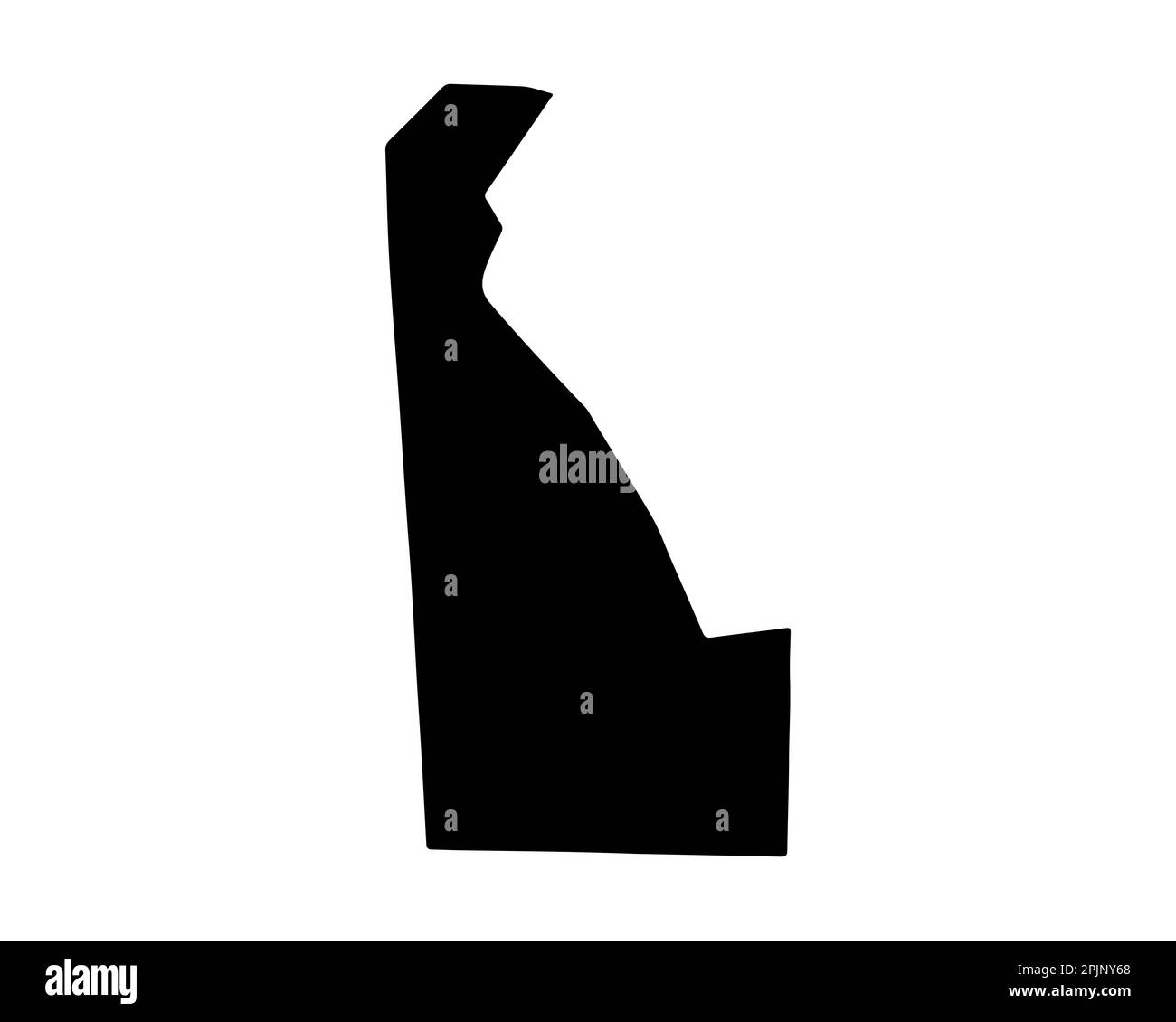 Delaware state map. US state map. Delaware silhouette symbol. Vector ...
