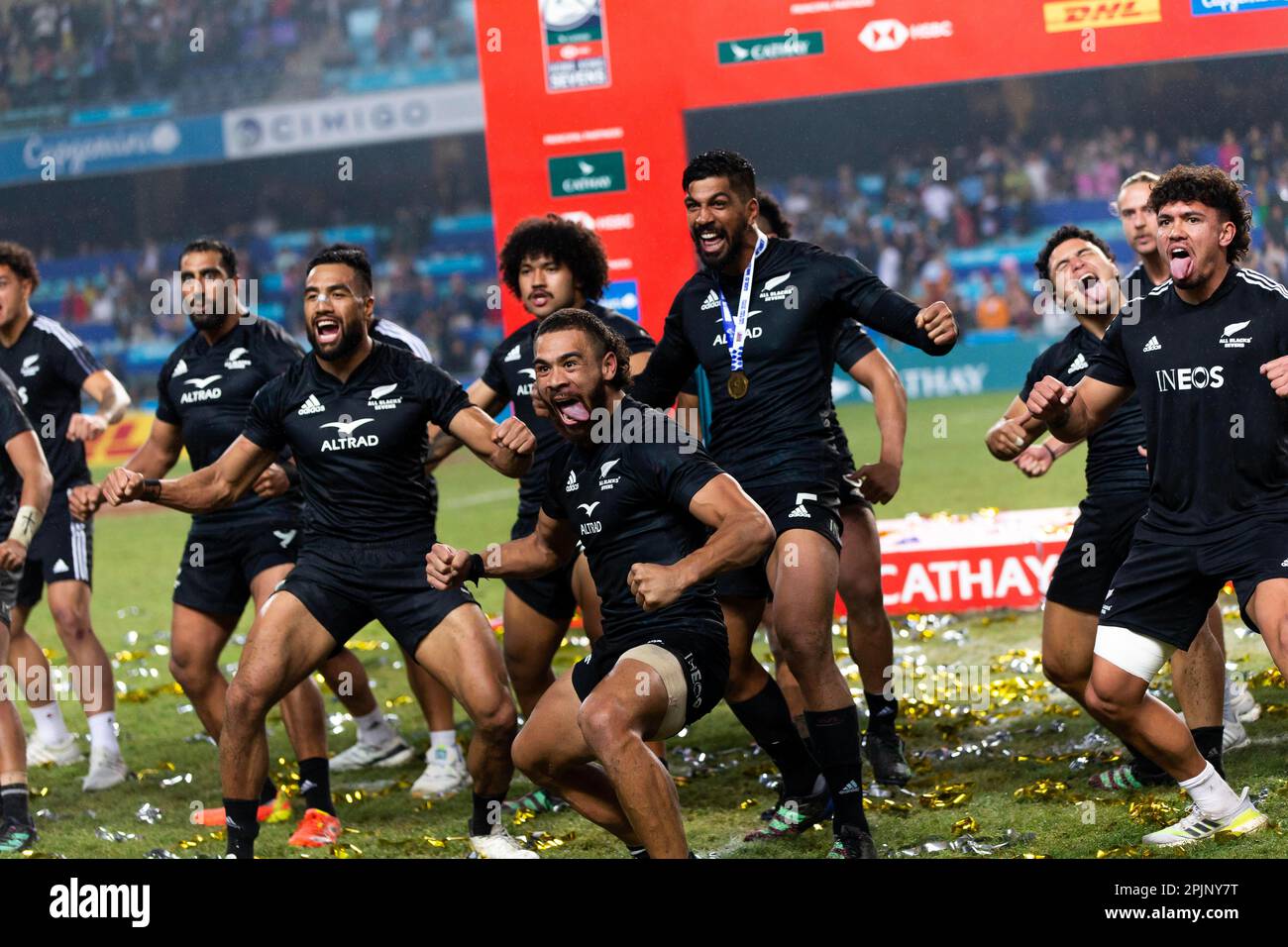 Hong Kong, China. 02nd Apr, 2023. Team New Zealand mens team performing ...