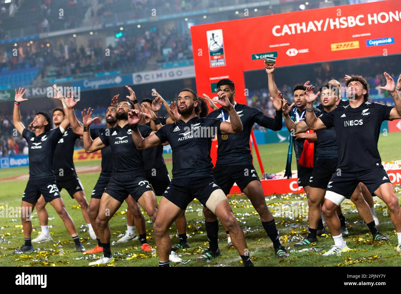 Hong Kong, China. 02nd Apr, 2023. Team New Zealand mens team performing ...