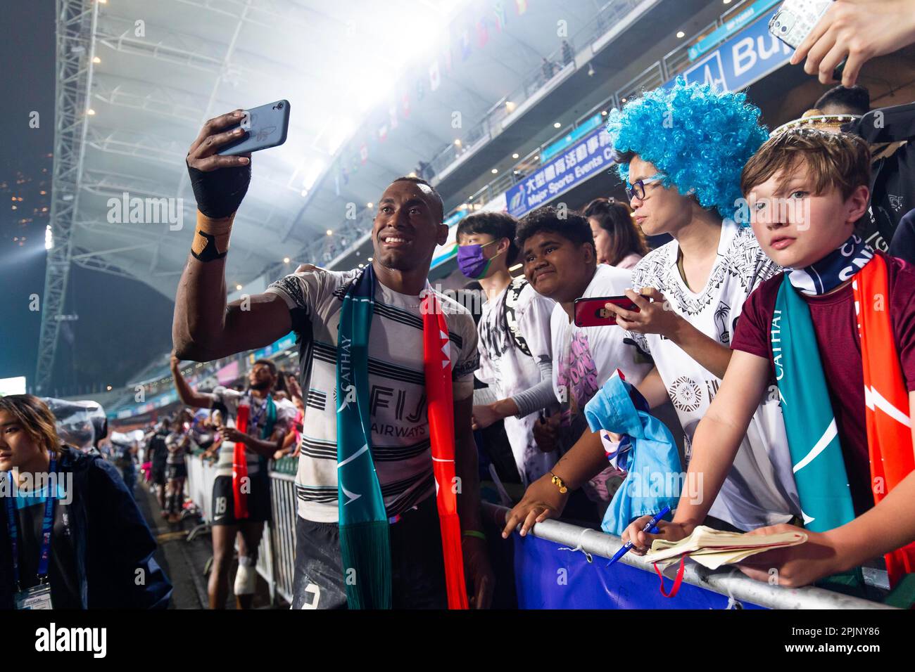 Hong Kong, China. 02nd Apr, 2023. Joseva Talacolo (#2) of Team Fiji ...