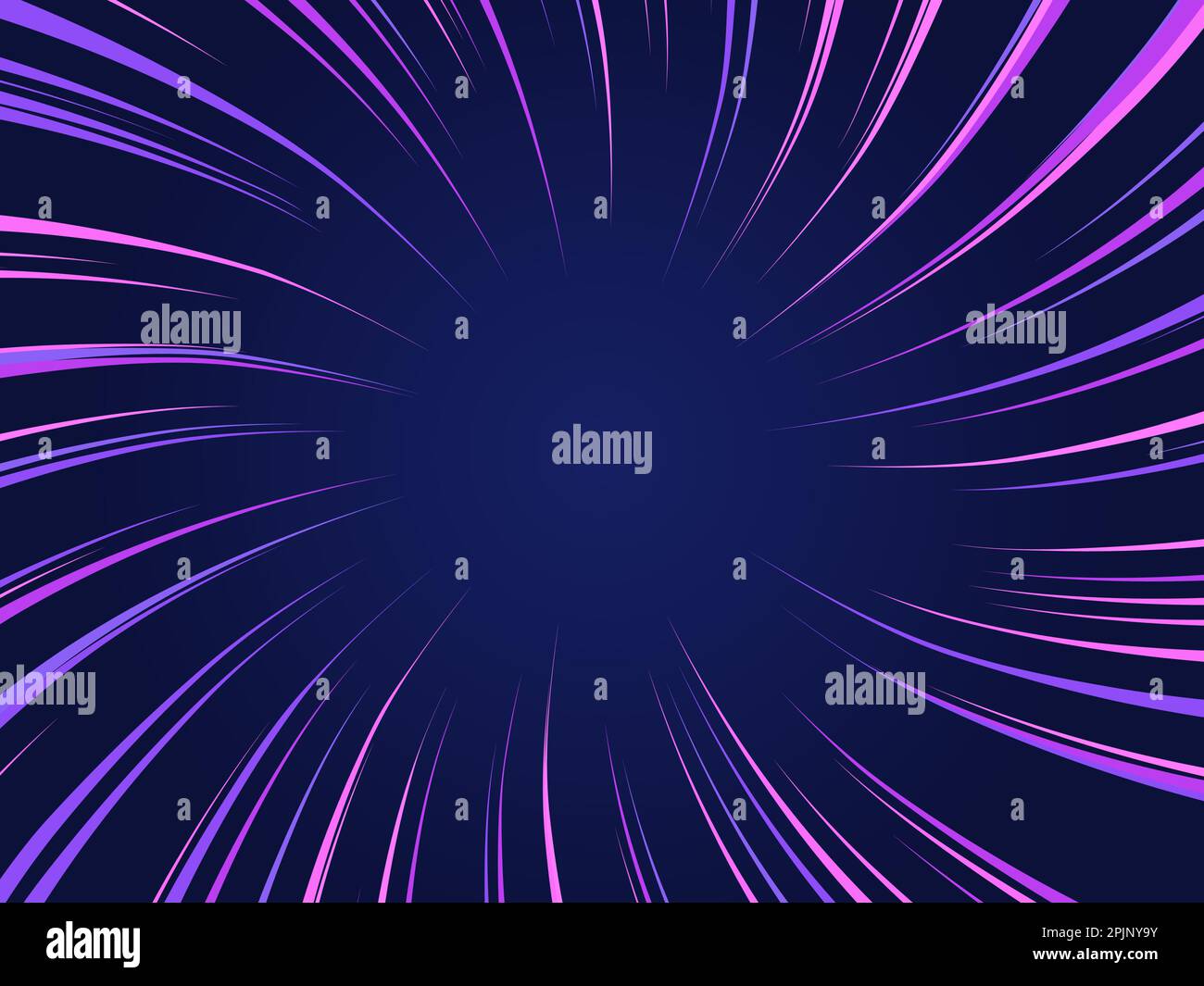 Radial or circular neon background. Neon rays. Abstract circular space ...