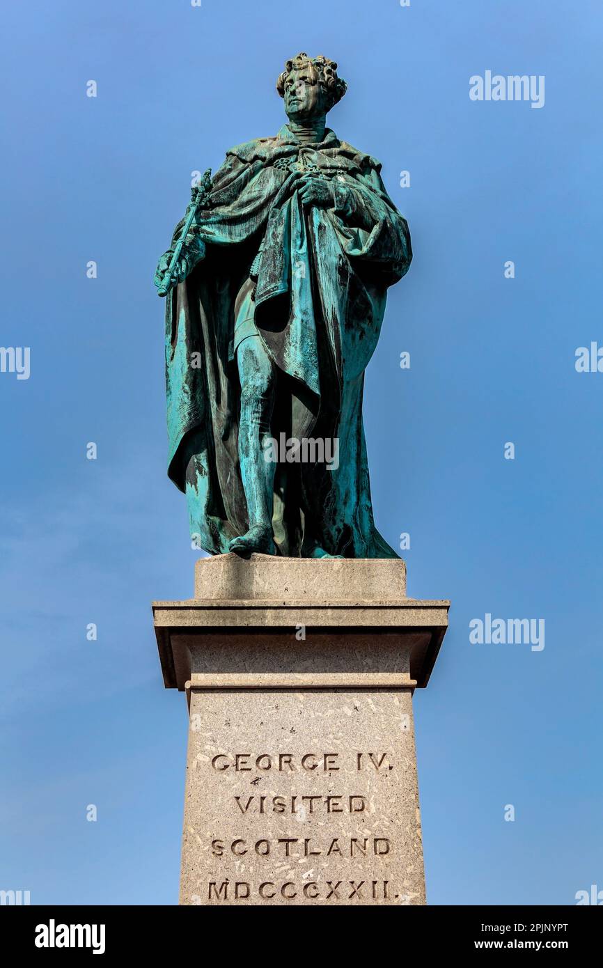 George IV in the New Town Stock Photo - Alamy