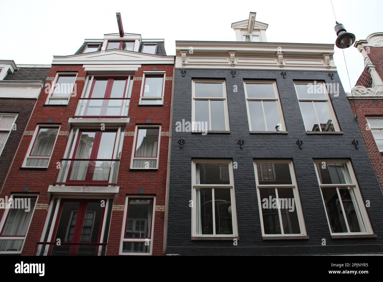 old brick houses or flat buildings in amsterdam (the netherlands Stock ...