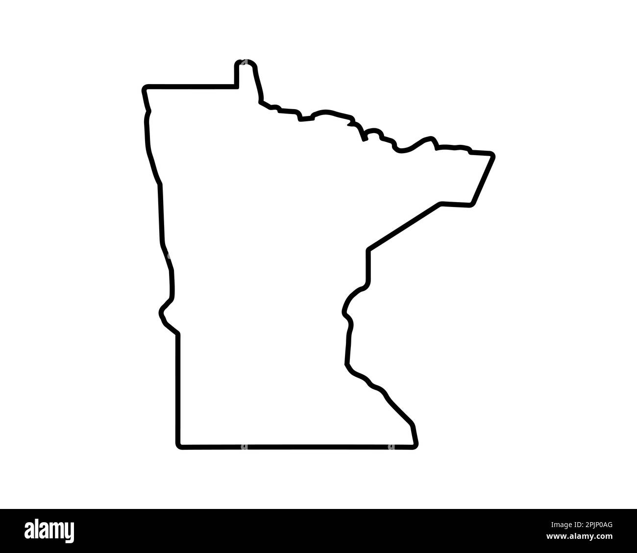 Minnesota state map. US state map. Minnesota outline symbol. Vector ... Minnesota state map. US state map. Minnesota outline symbol. Vector ...