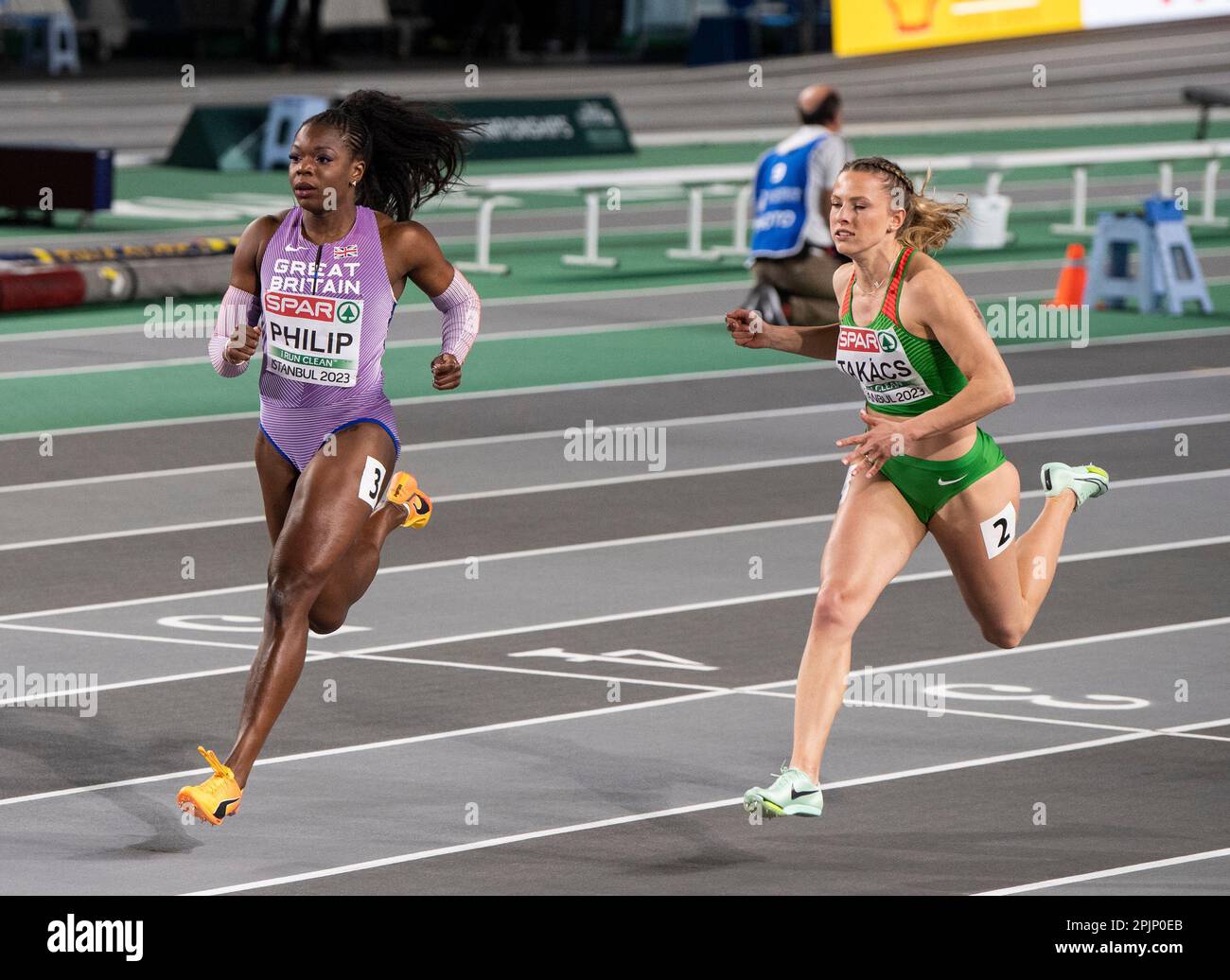 Asha Philip of Great Britain & NI and Boglárka Takács of Hungary ...