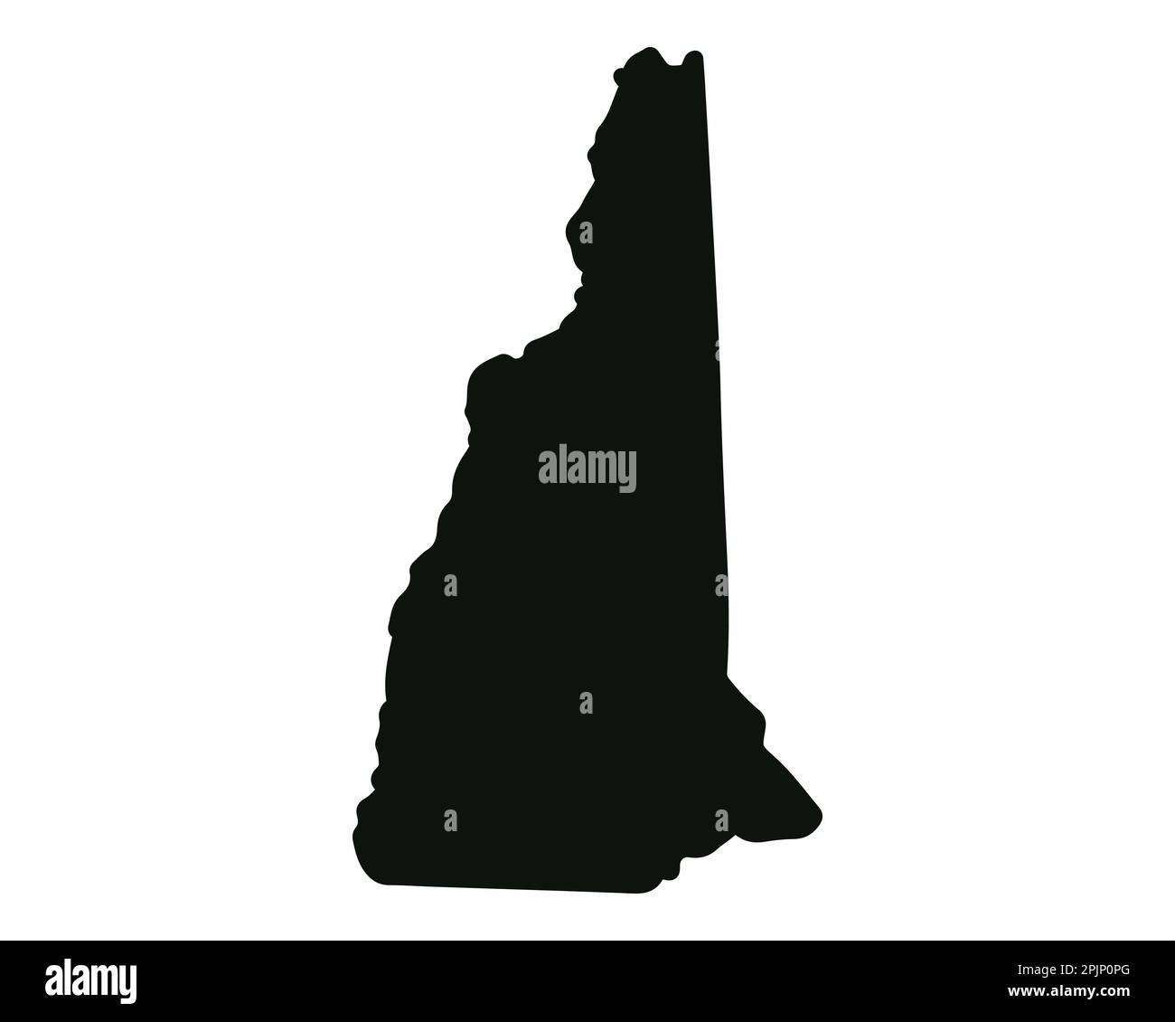 New Hampshire state map. US state map. New Hampshire silhouette symbol ... New Hampshire state map. US state map. New Hampshire silhouette symbol ...