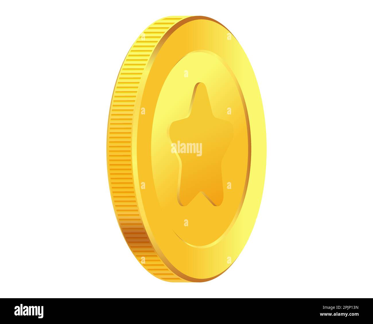 Rotating gold coin. Golden money. Applicable for gambling games ...