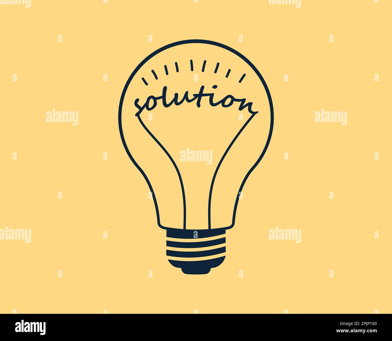 Light bulbs. Solution as glower inside the light bulb or lamp. Rays ...