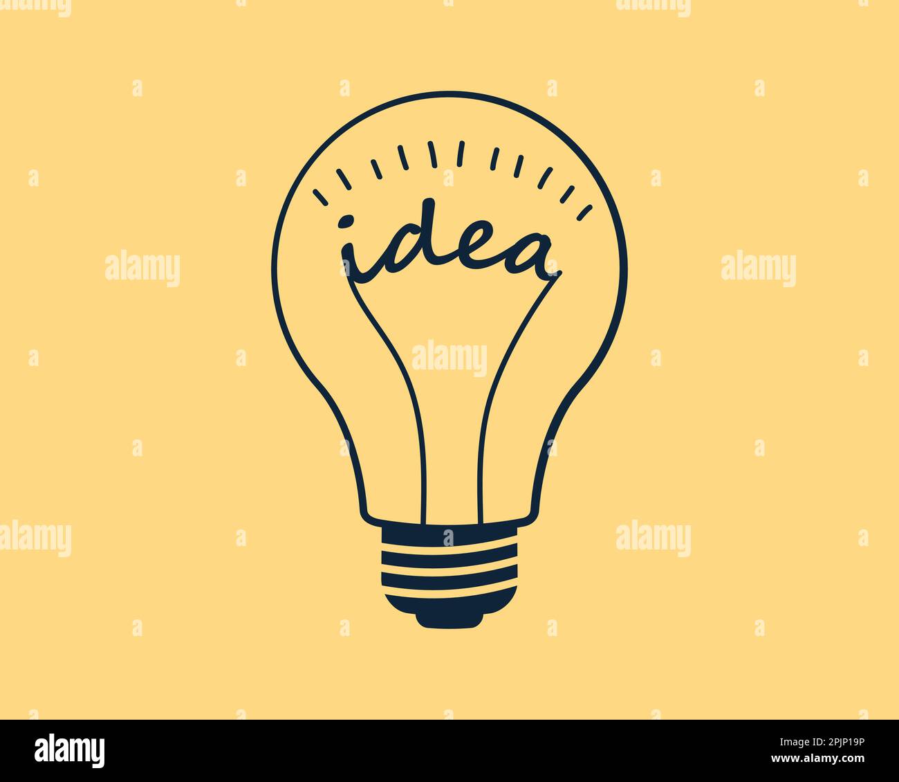 Light bulbs. Idea as glower inside the light bulb or lamp. Rays around the lamp. Dream concept ...