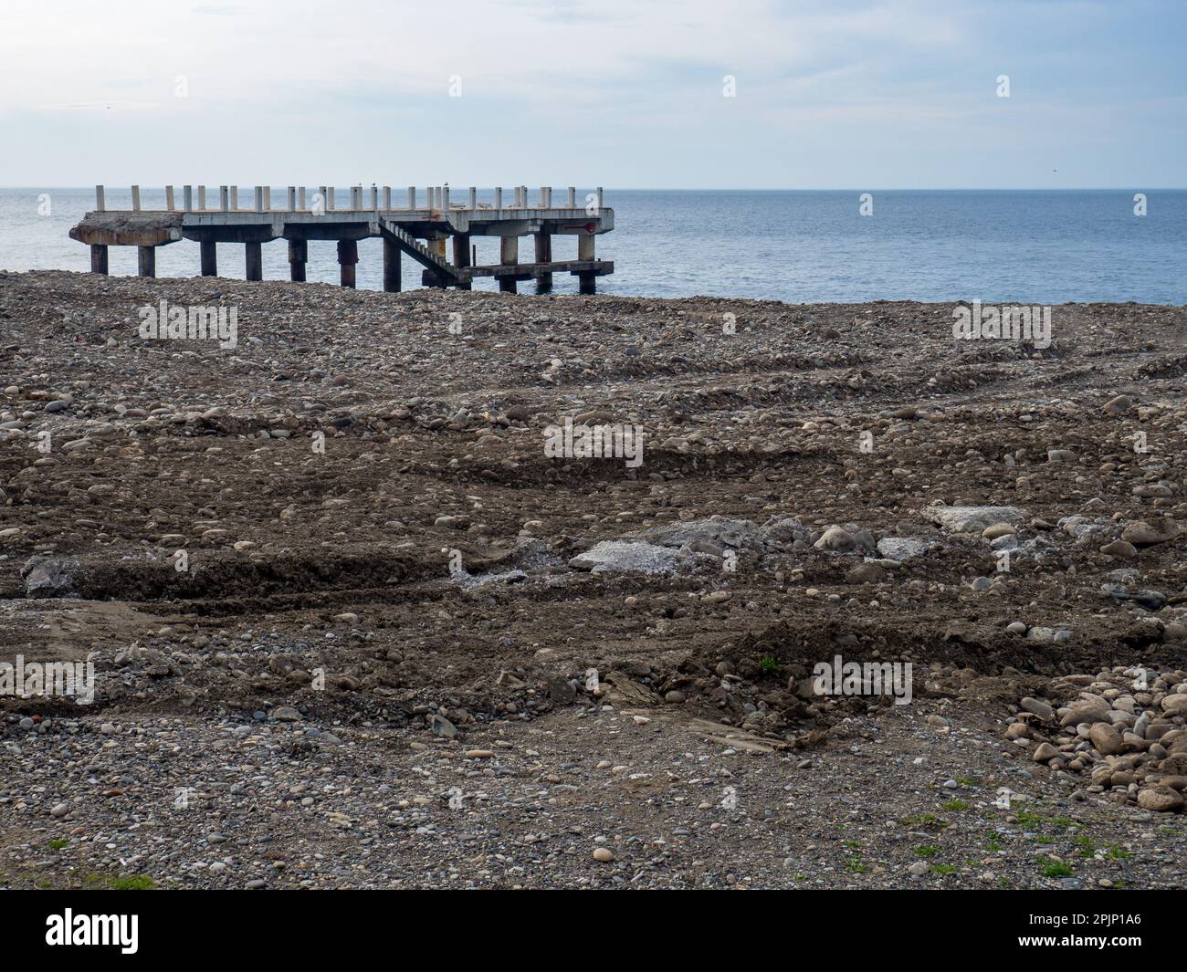 Repair of the embankment of the seaside resort. Preparing for the ...