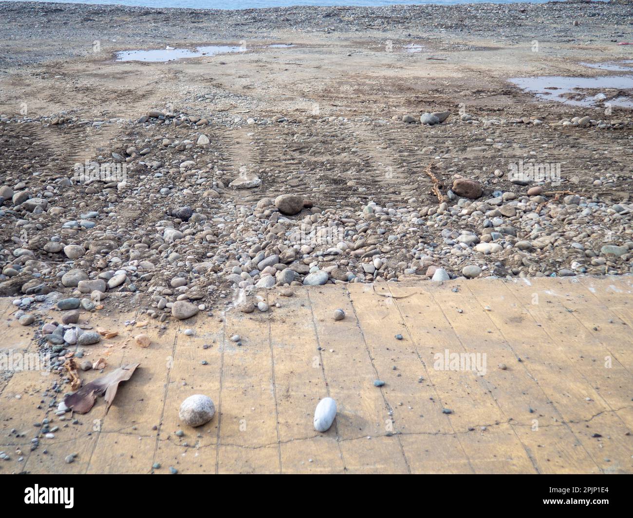 Repair of the embankment of the seaside resort. Preparing for the ...