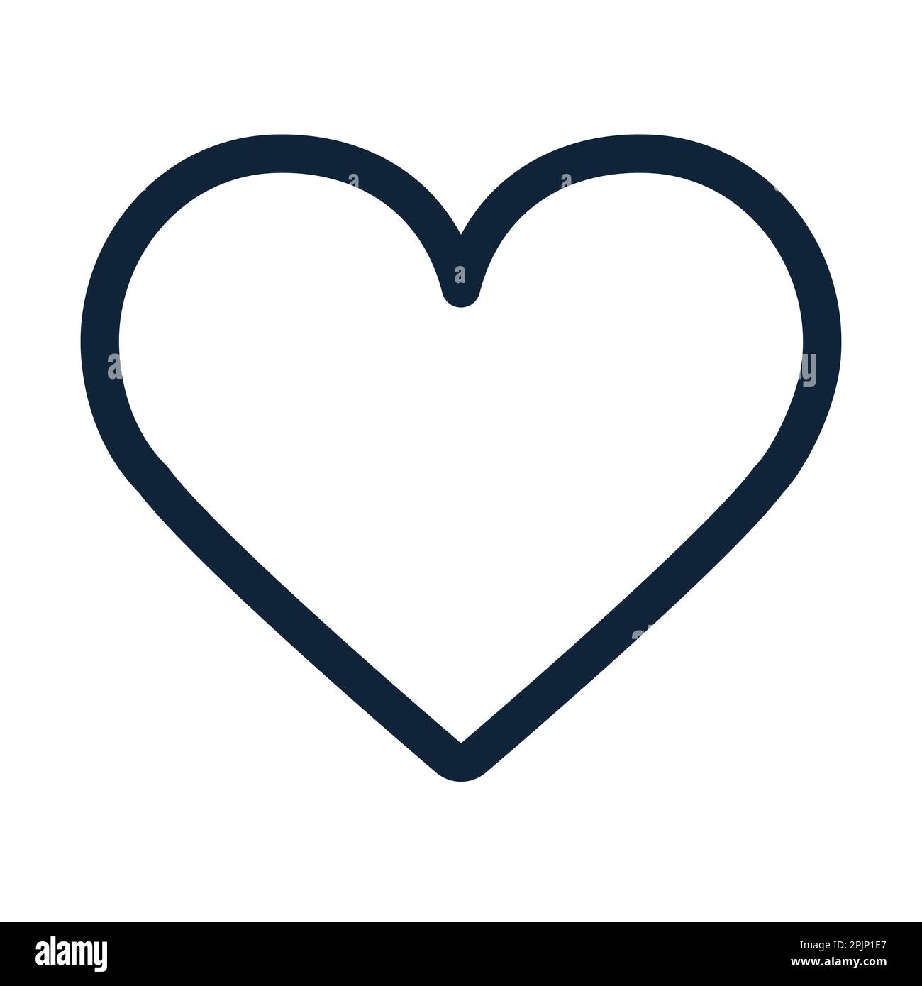Favorite outline icon. Like symbol for e-commerce ui. Heart icon. Heart ...