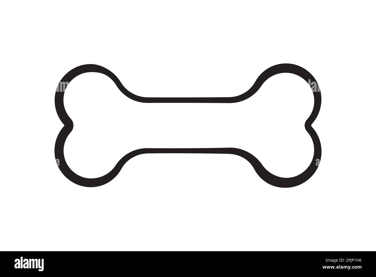 Bone for pet dog. Bone outline icon. Canine food symbol. Vector ...