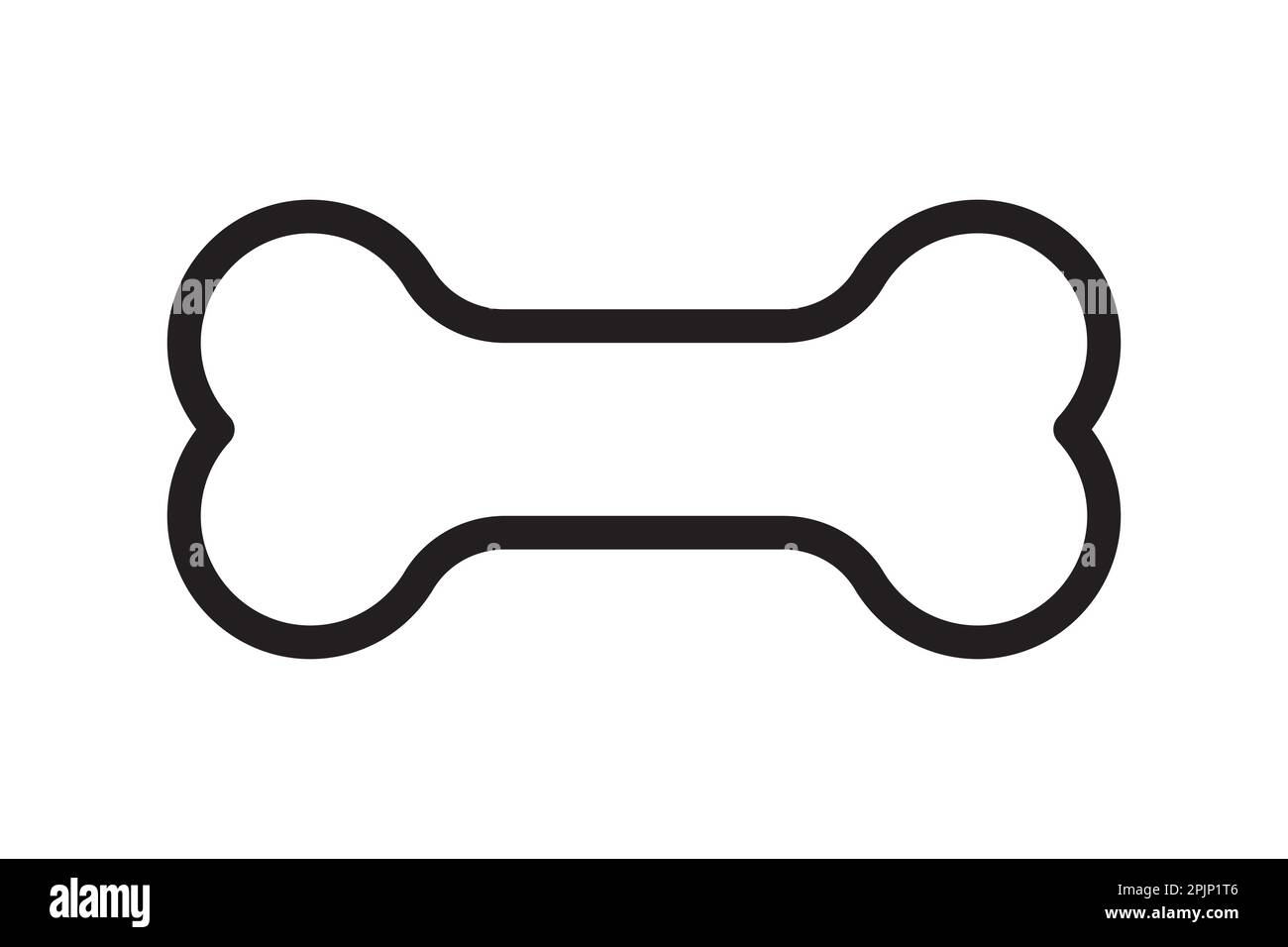 Bone for pet dog. Bone outline icon. Canine food symbol. Vector ...