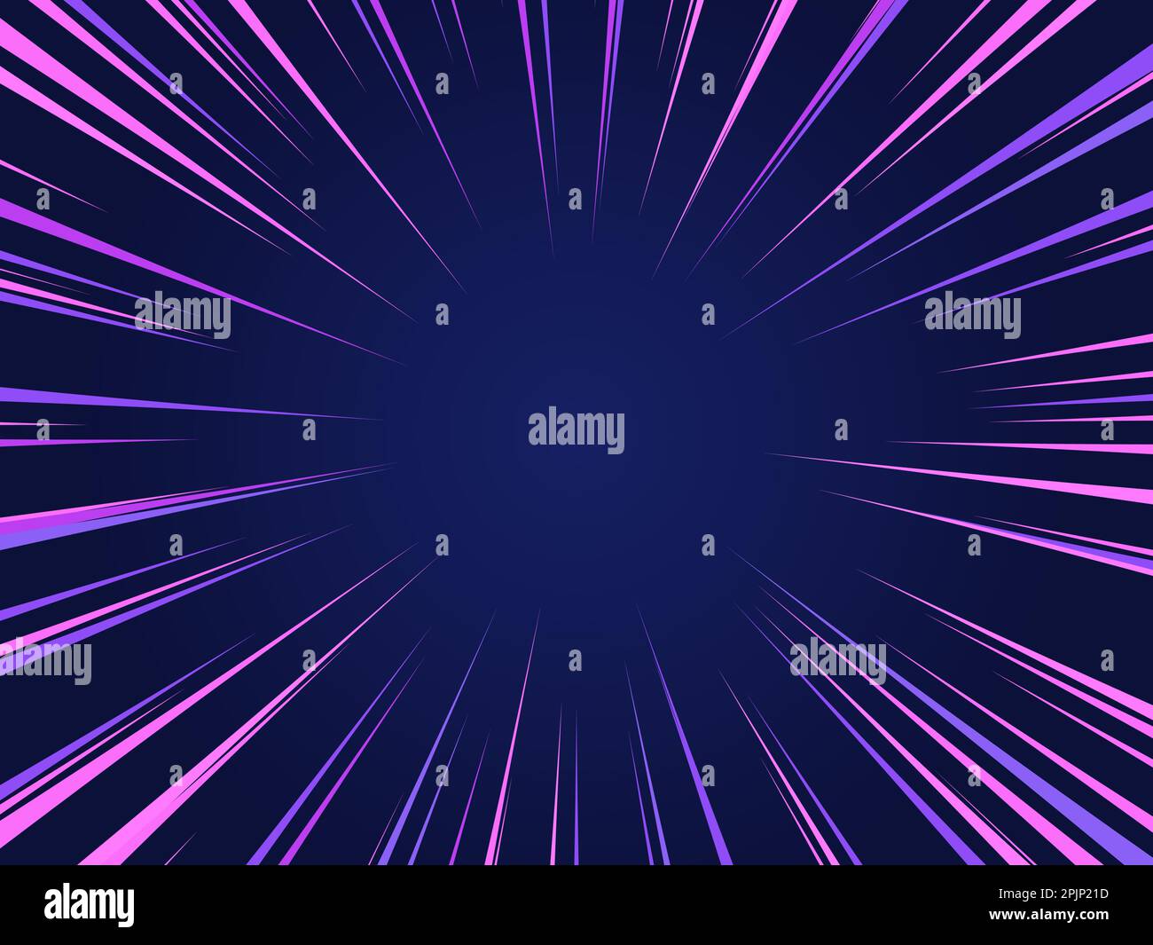 Radial or circular neon background. Neon rays. Abstract circular space ...