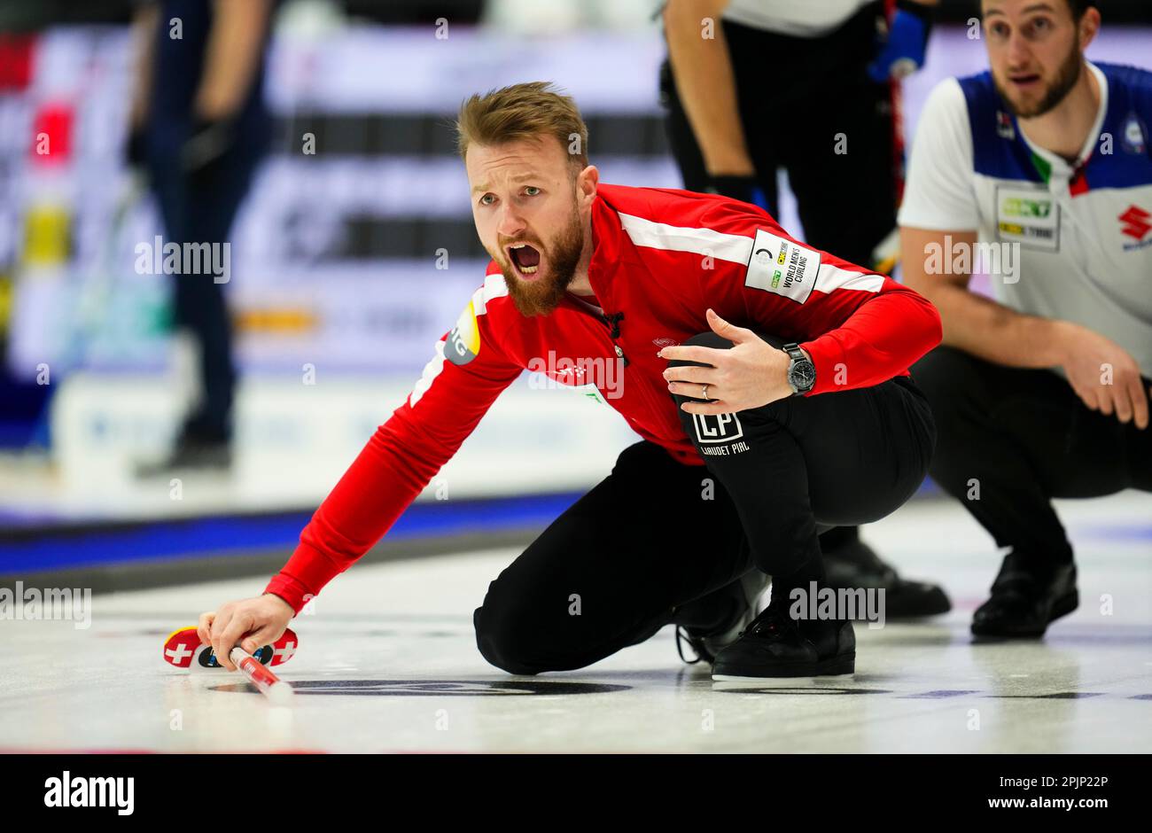 April 3, 2023, Ottawa, ON, CAN: Switzerland skip Yannick Schwaller ...