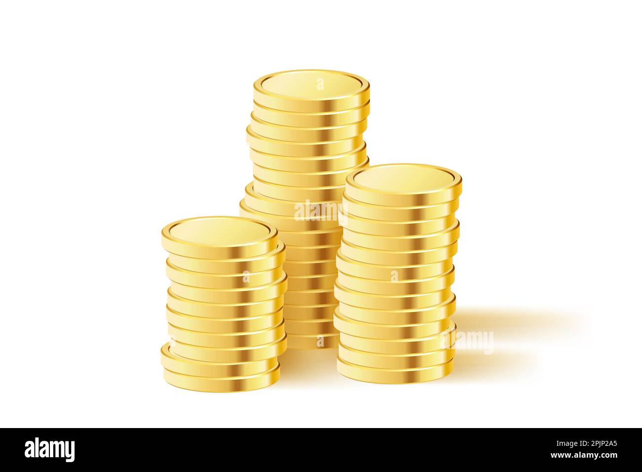 Coins stack Stock Vector Images - Alamy