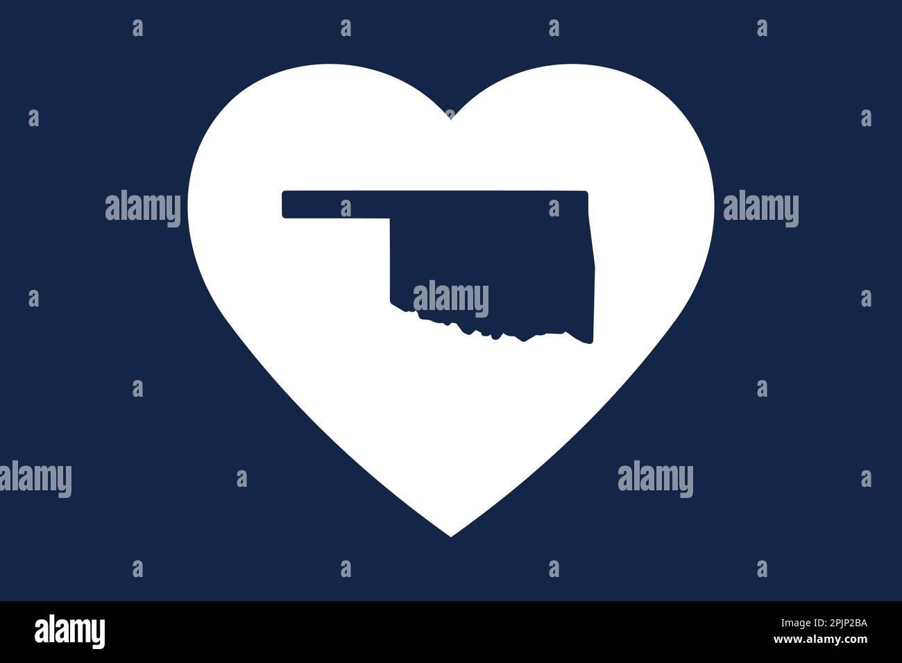 Love oklahoma map Stock Vector Images - Alamy