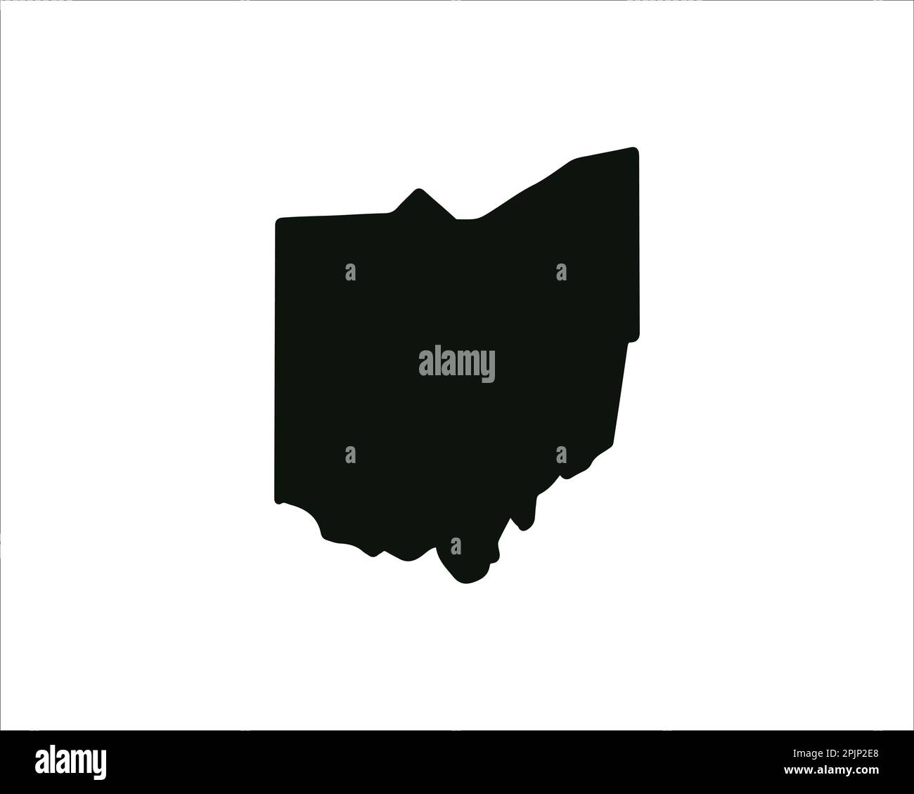 Ohio State Outline Vector