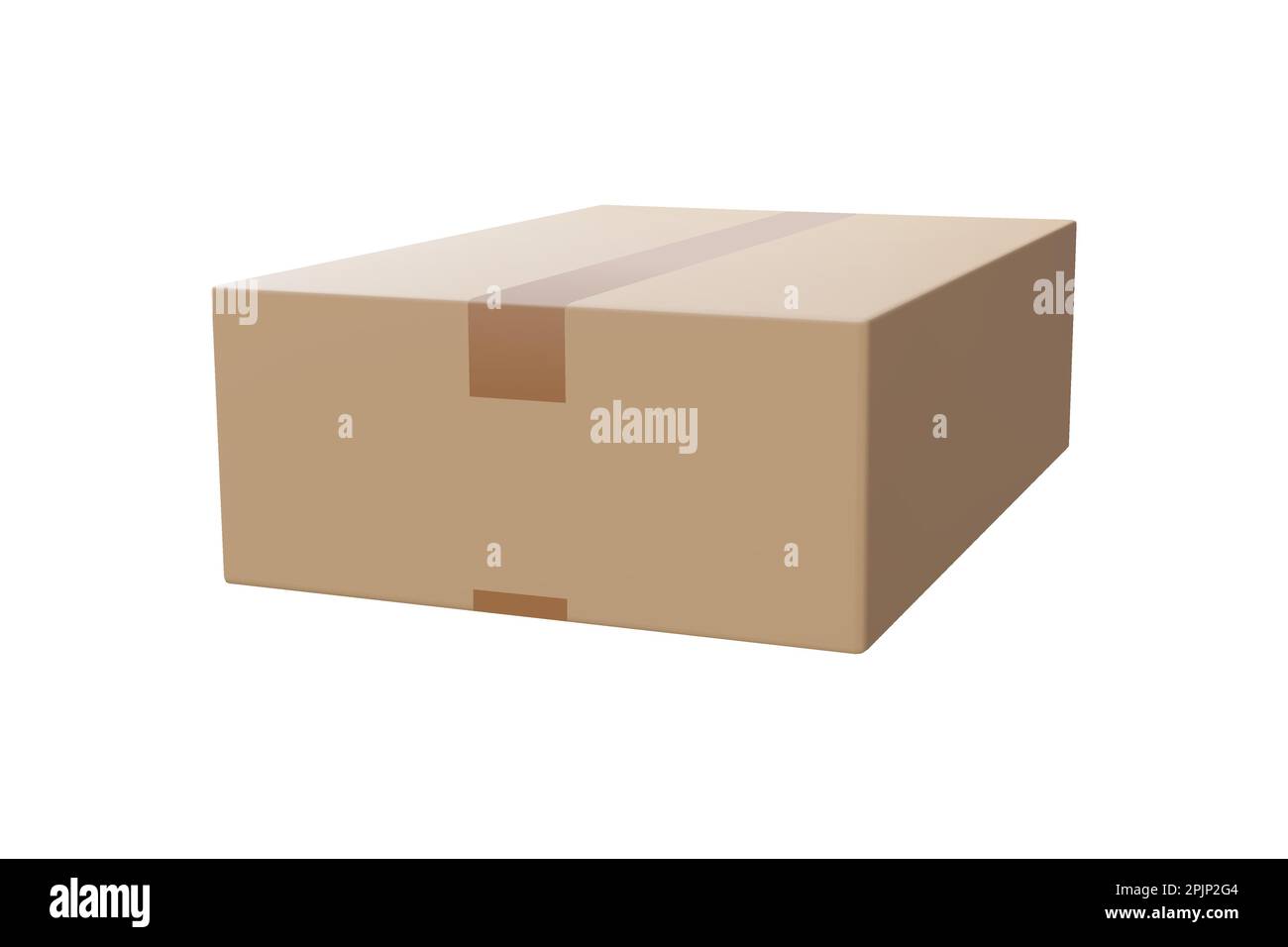 Delivery box on isolated background. Cardboard or carton realistic ...