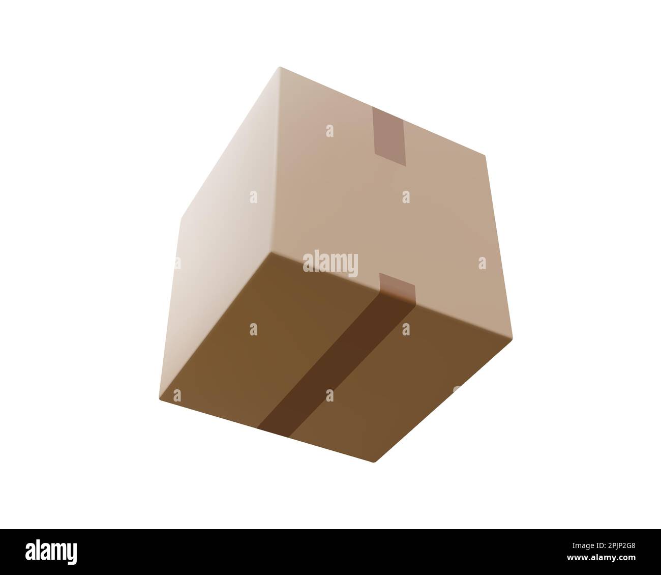 Delivery box on isolated background. Cardboard or carton realistic ...