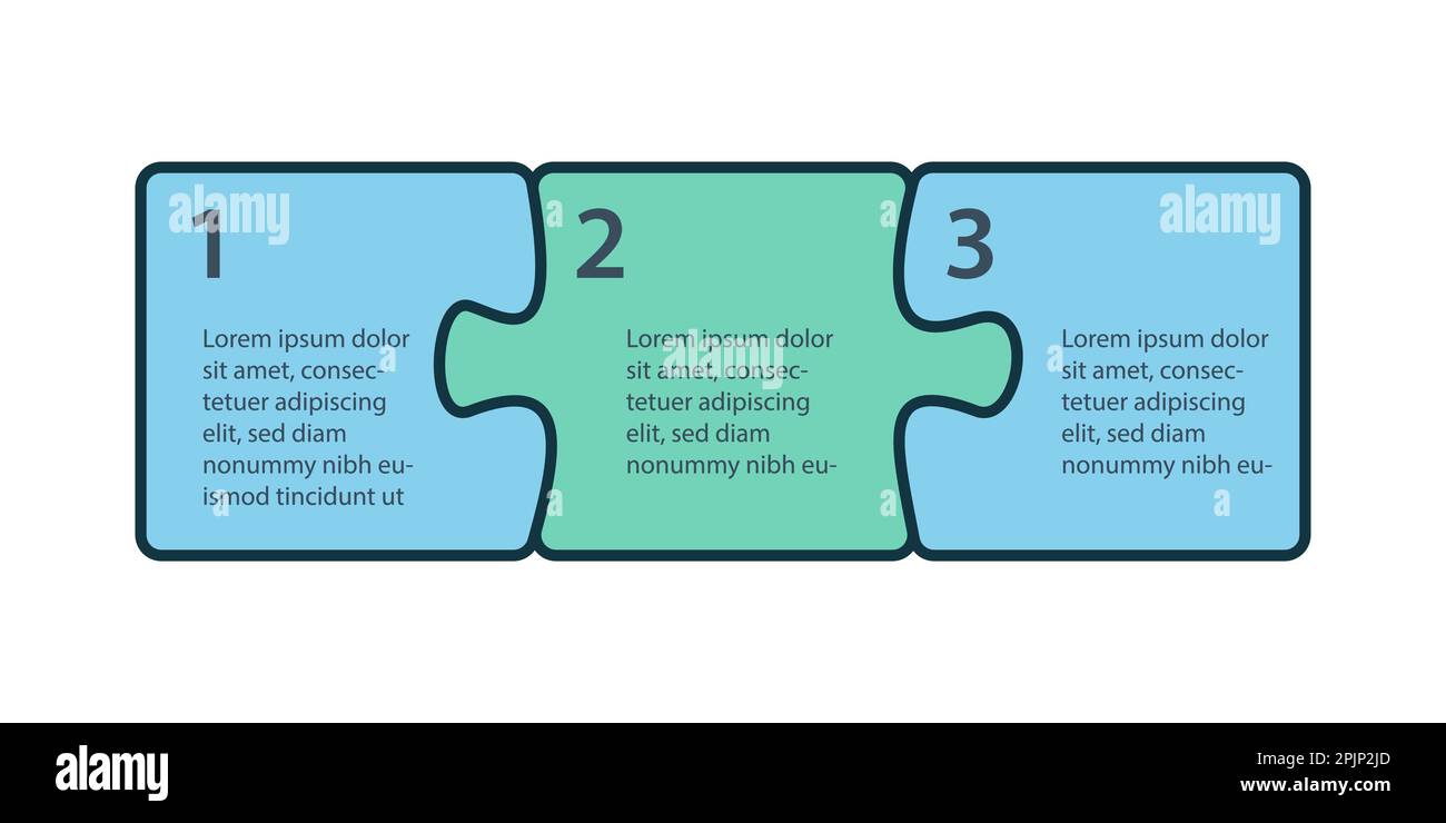 Steps infographics. Puzzle sequence. Three elements of puzzle. Process ... Steps infographics. Puzzle sequence. Three elements of puzzle. Process ...